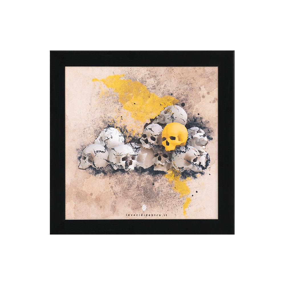 'E capuzzelle - grafica d'autore sui simboli di Napoli con cornice art ...